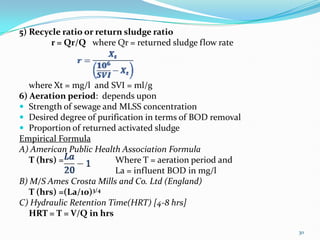 activated sludge process. sanitary engineering | PPT