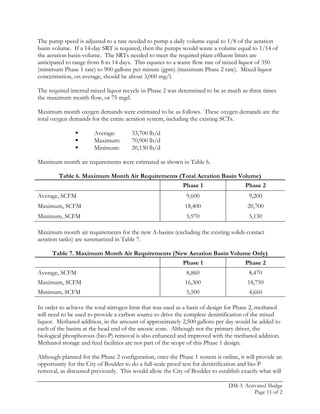Activated sludge process design | PDF