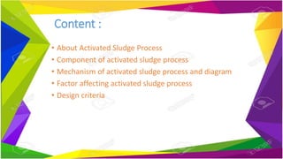 Activated sludge process edited | PPTX