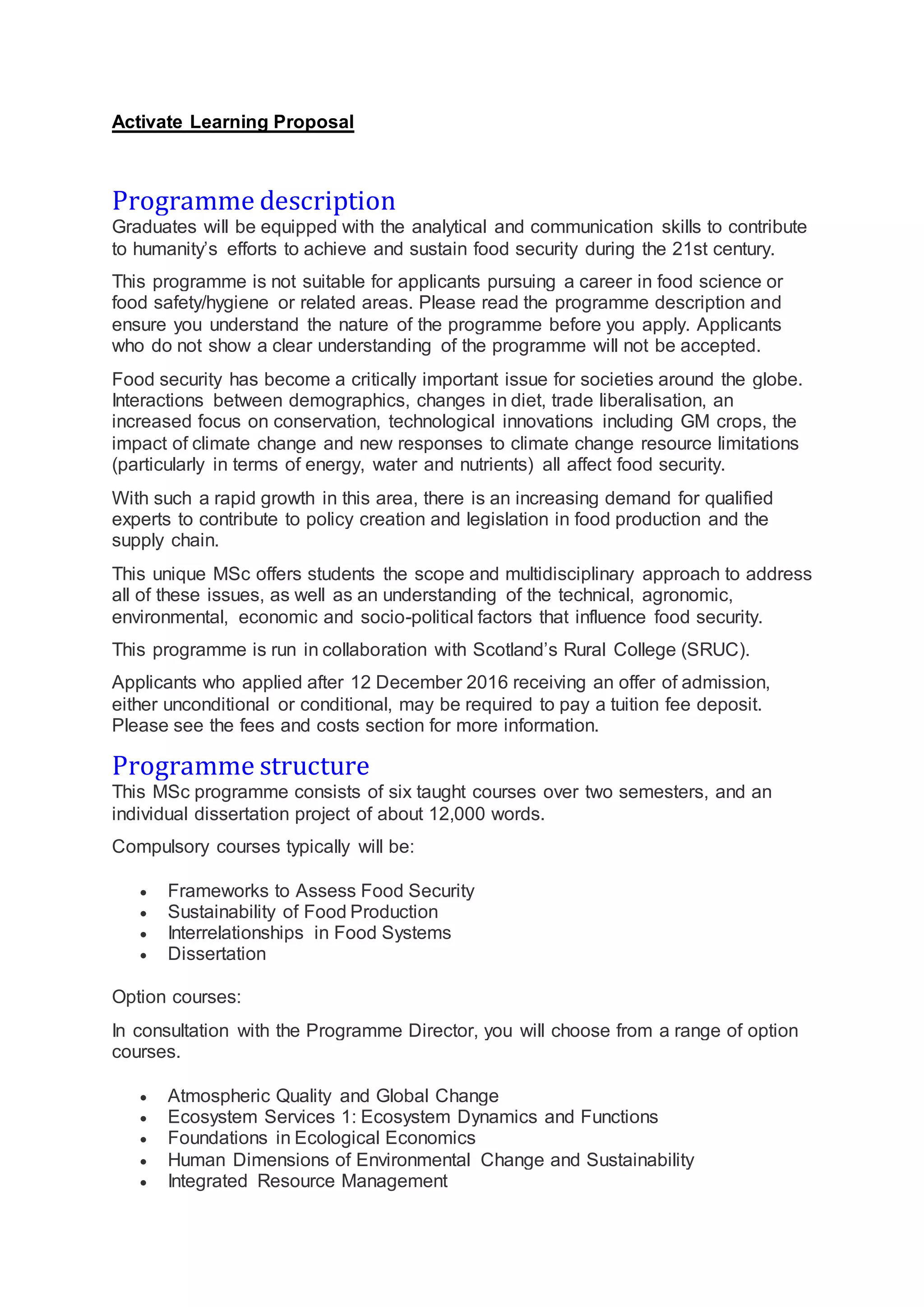 Activate learning proposal | PDF