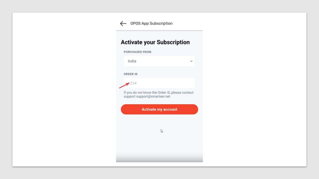 Activate opos subscription | PPTX
