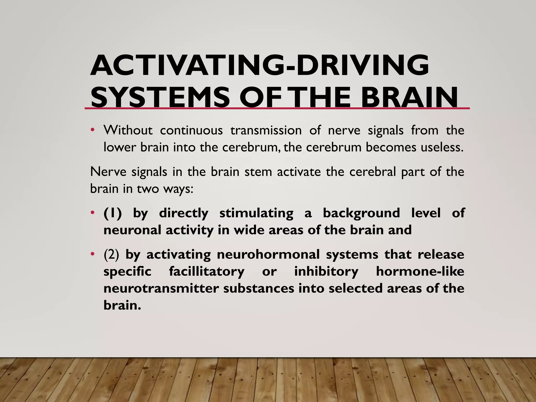 Activating driving systems of the brain | PDF | Brain and Nervous ...