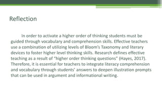 Activating higher order thinking skills | PPTX