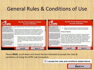Activating your gprc student account on campus | PPTX