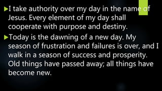 How to Pray to Command your Morning | PPT