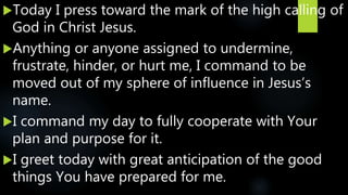 How to Pray to Command your Morning | PPT