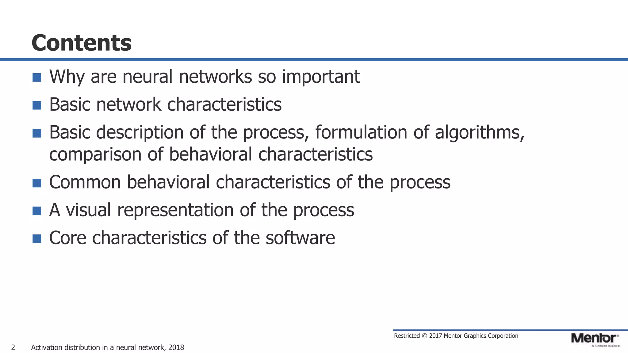 Activation Distribution In A Neural Network Ppt