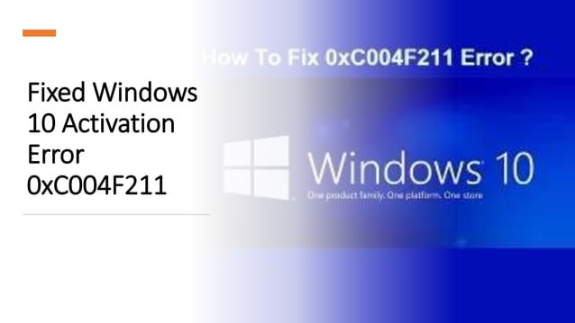 Activation Error 0xC004F211.pptx | Computing | Technology & Computing