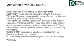 Activation Error 0xC004F211.pptx