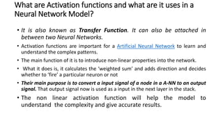 Activation function | PPTX