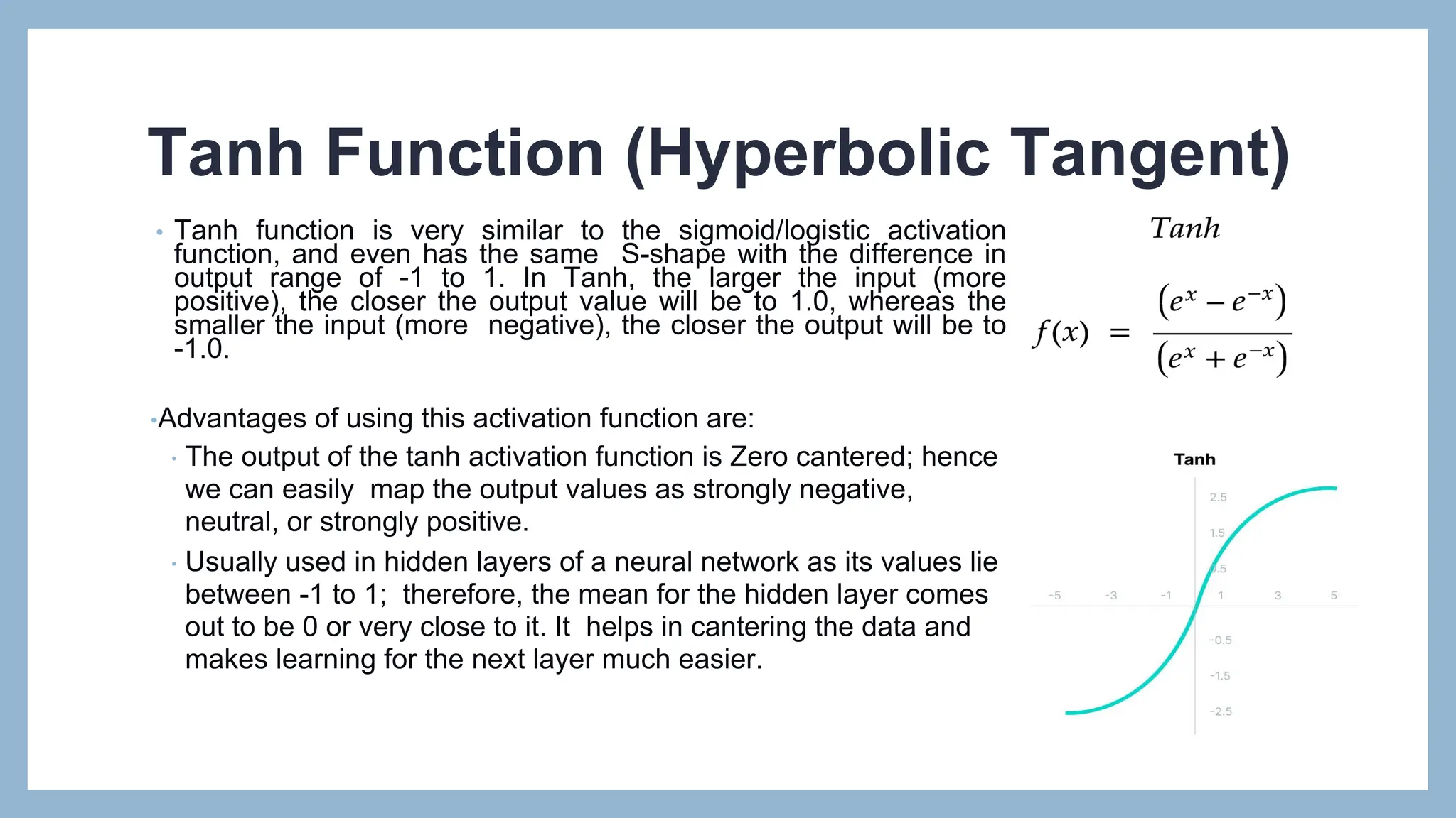 Activation Functions and usages in neural networkds | PDF