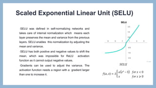 Activation Functions and usages in neural networkds | PDF