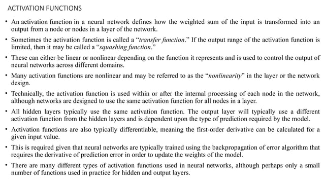 ACTIVATION FUNCTIONS IN SOFT COMPUTING AW | PPTX | Computing ...
