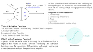 ACTIVATION FUNCTIONS IN SOFT COMPUTING AW | PPTX