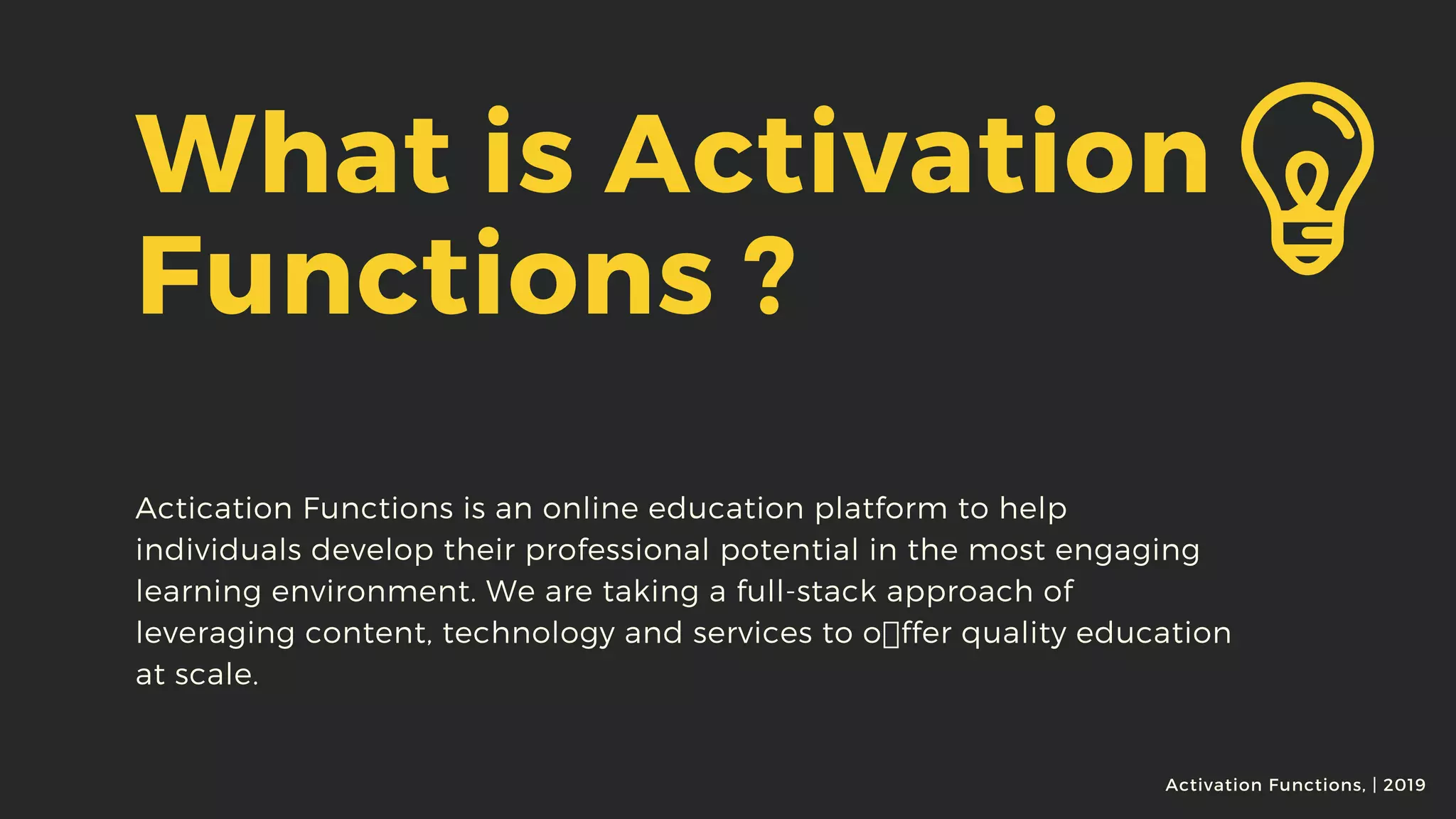Activation functions presentation | PDF