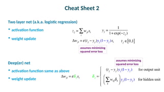 Neural Networks and deep learning: activation loss | PPTX