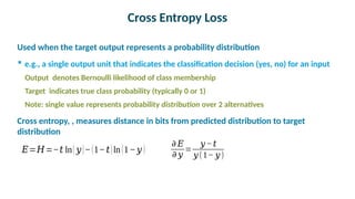 Neural Networks and deep learning: activation loss | PPTX