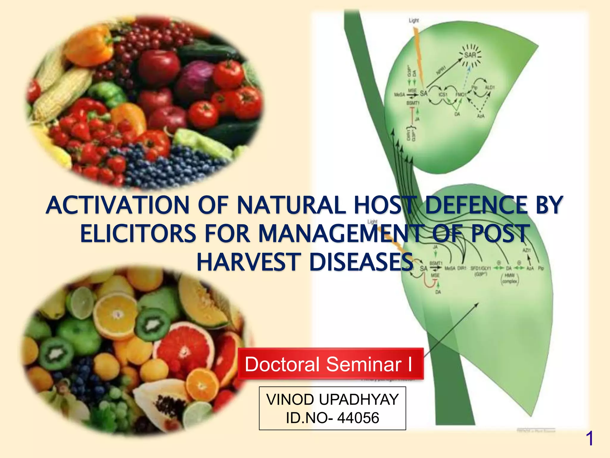 Activation of natural host defence by elicitors for management of post ...