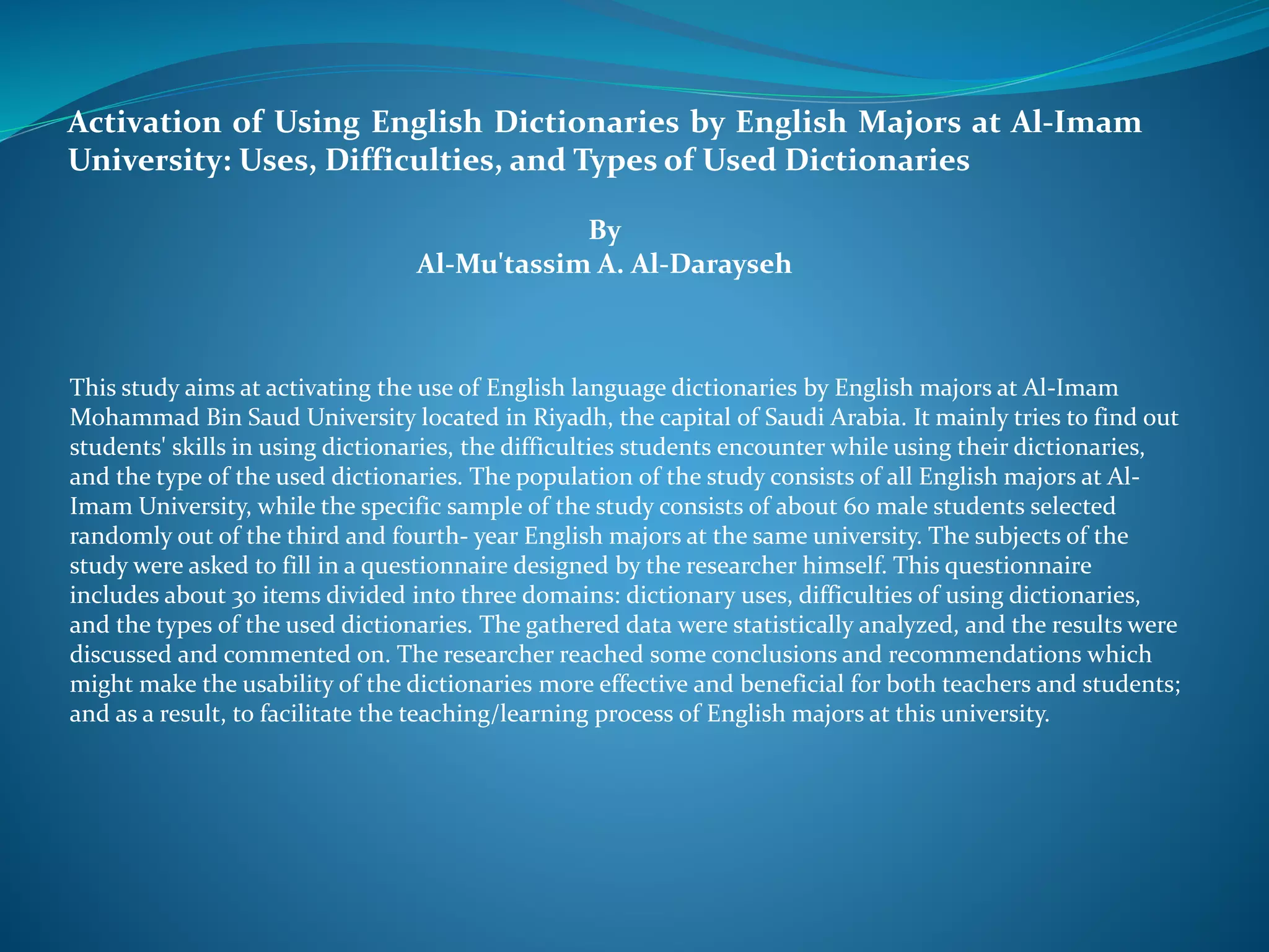 Activation Of Using Electronic Dictionaries | PPT