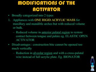 Activator and its modifications | PPTX