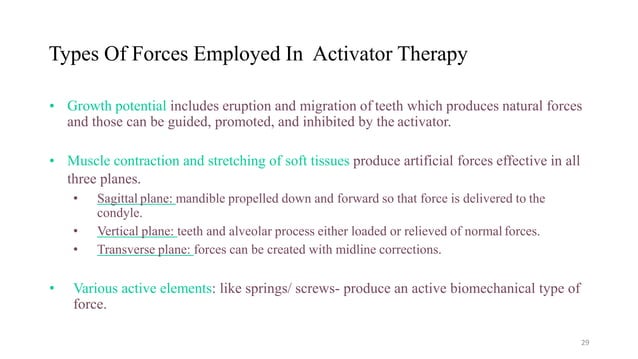 Activator- A Functional Appliance. pptx | PPTX | Oral care | Personal Care