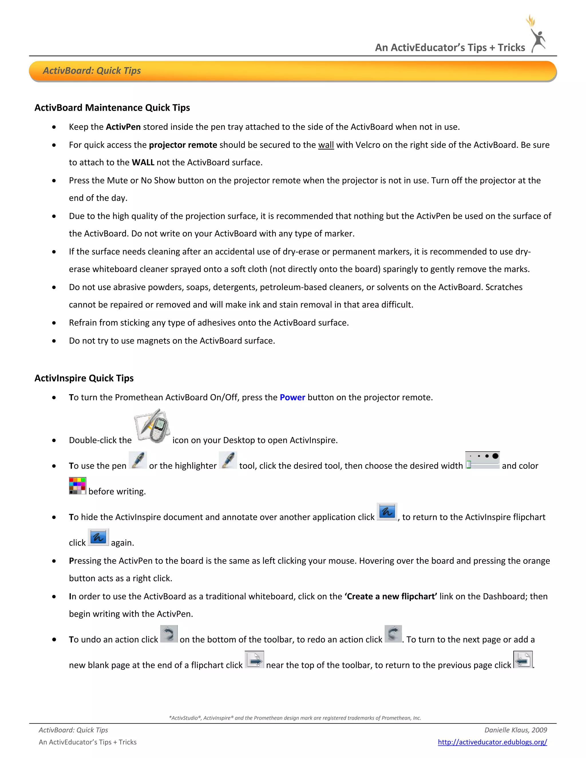 Activboard Quick+Tips | PDF | Homework and Study | Education