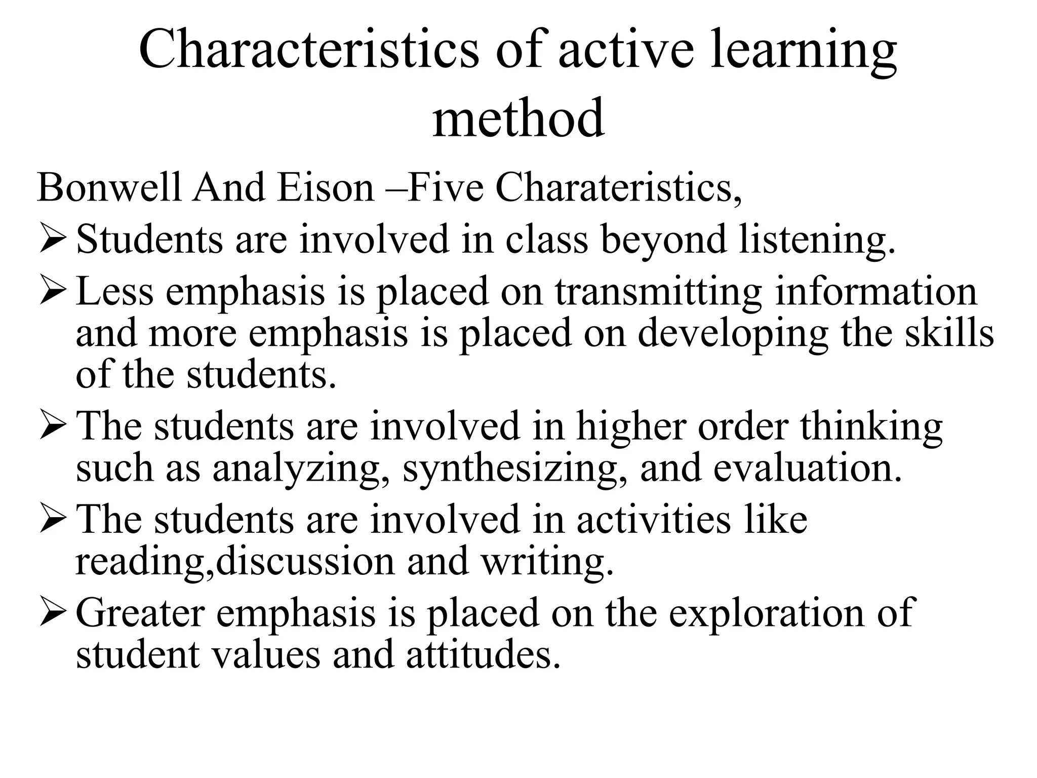 Active learning methodology | PPTX