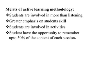 Active learning methodology | PPTX