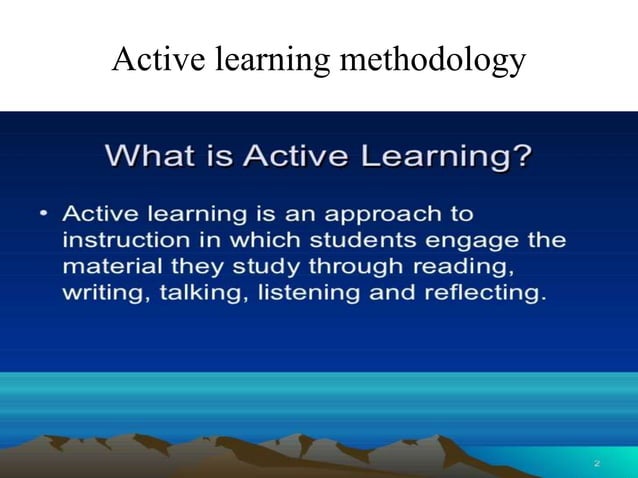 Active learning methodology | PPTX