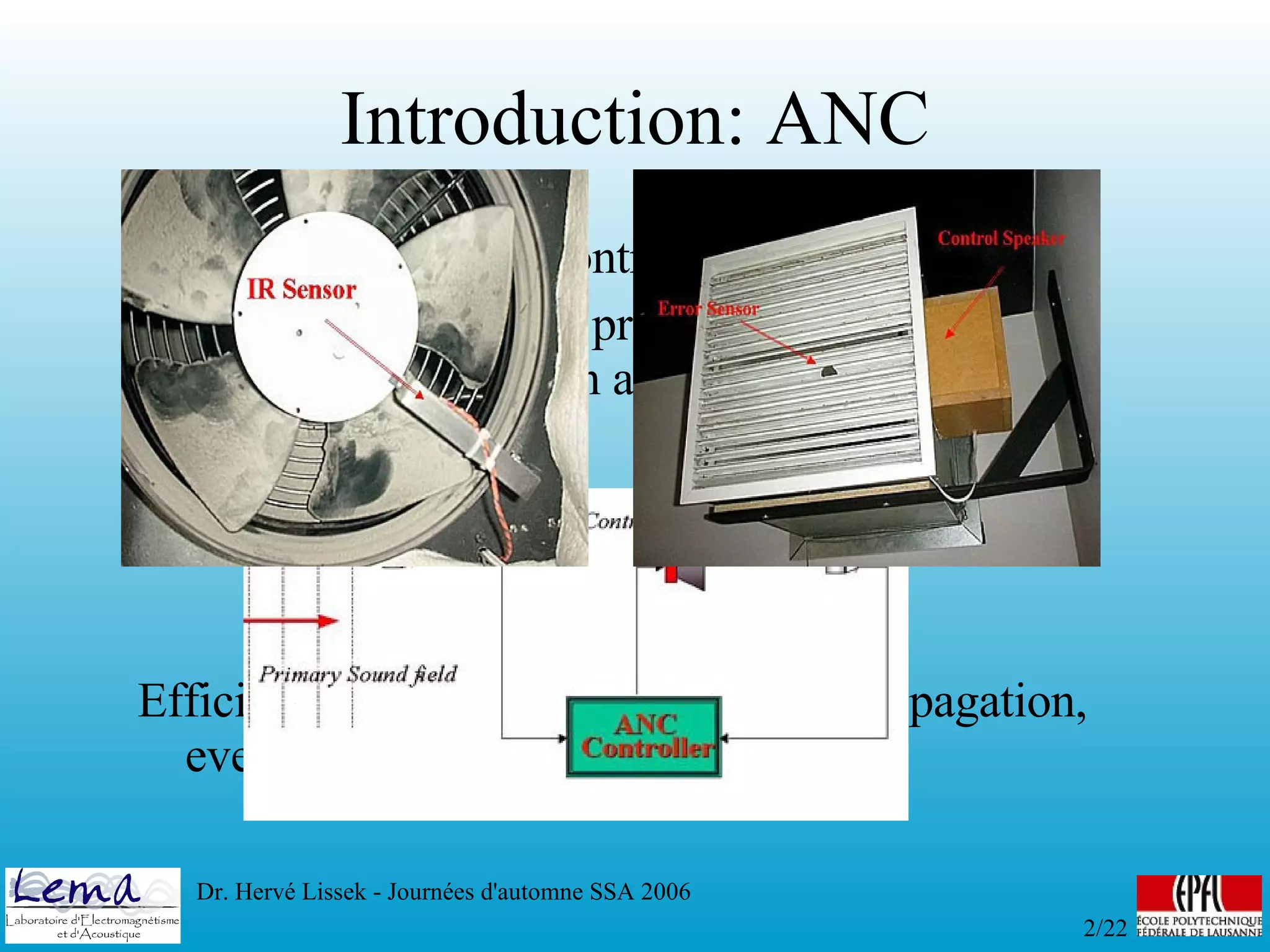 Active Acoustic Absorption General Presentation Applications | PPT