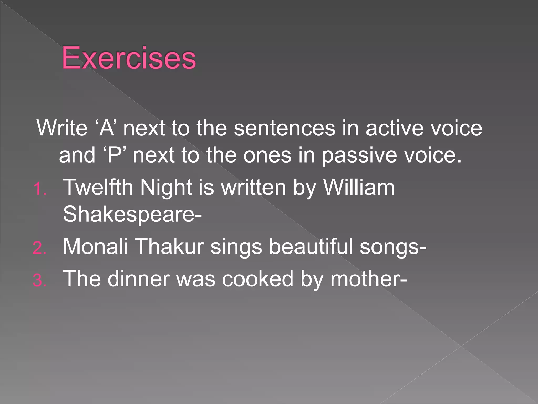 Active and passive voice | PPTX