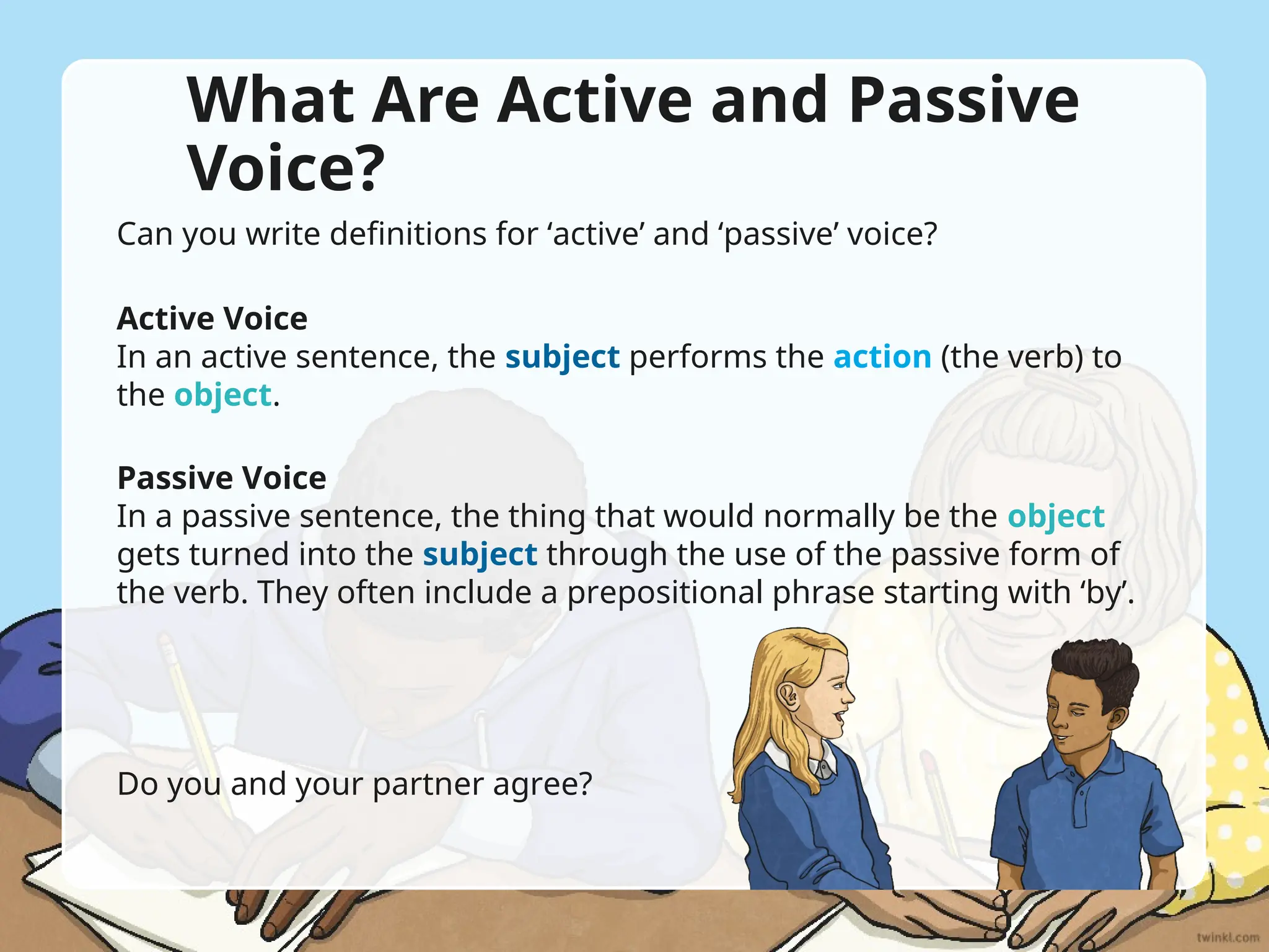 English active voice and passive voice for esl students | PPT