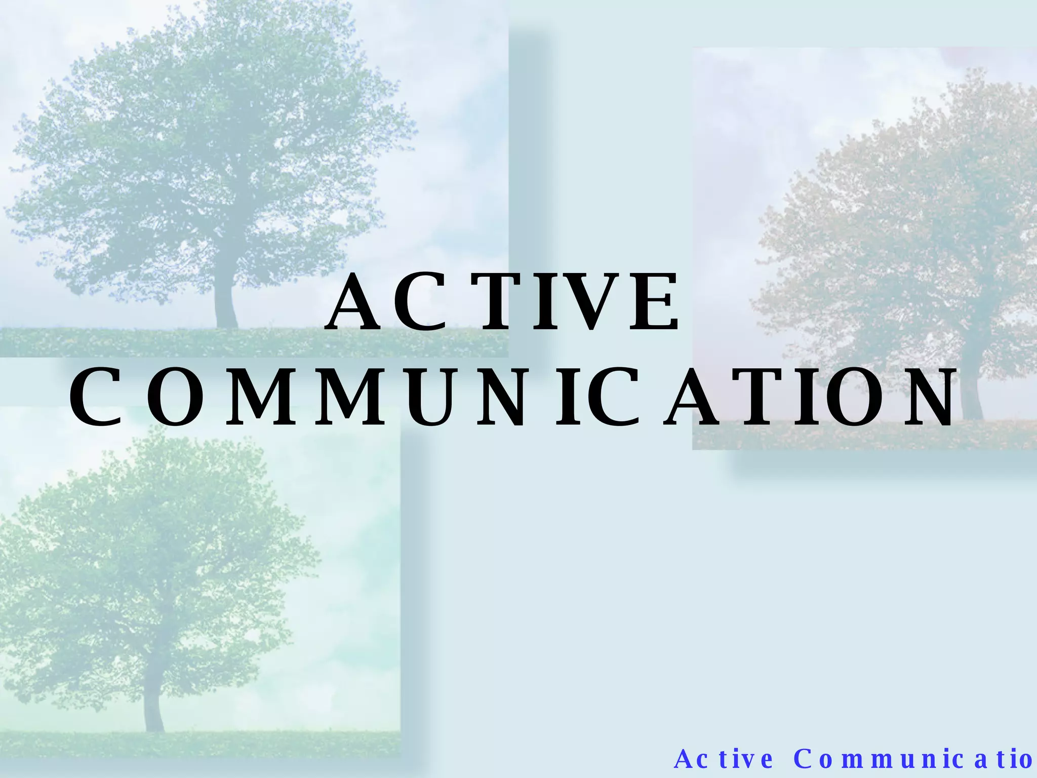 Active Communication | PPT