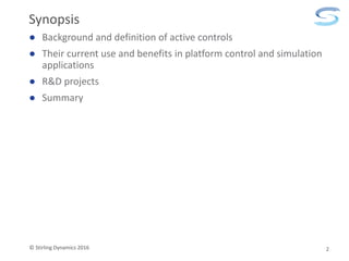 Active controls for Flight and Simulation | PPT