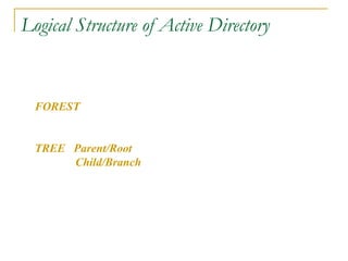 ACTIVE-DIRECTORY.ppt | Operating Systems | Computer Software and ...