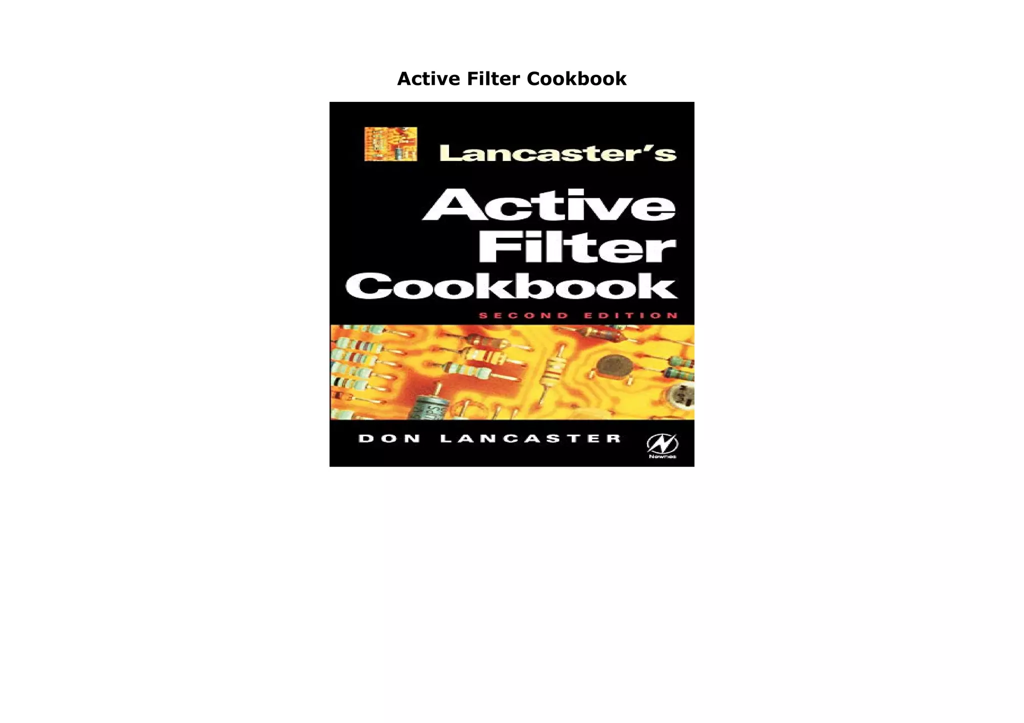 Active Filter Cookbook | PPT