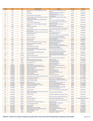 MDIndia Health Insurance TPA Hospital List | ManipalCigna | PDF