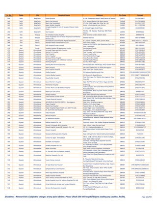 MDIndia Health Insurance TPA Hospital List | ManipalCigna | PDF
