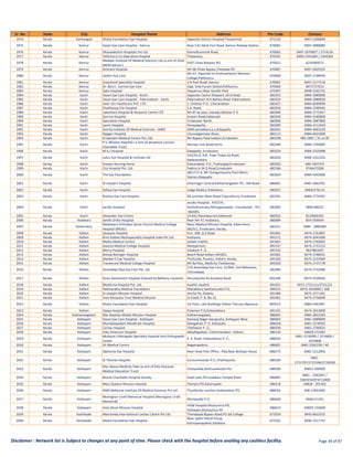 MDIndia Health Insurance TPA Hospital List | ManipalCigna | PDF