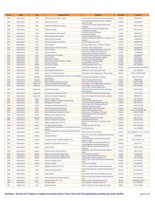 MDIndia Health Insurance TPA Hospital List | ManipalCigna | PDF