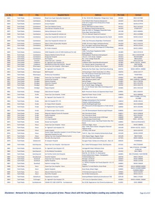 MDIndia Health Insurance TPA Hospital List | ManipalCigna | PDF
