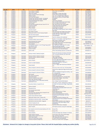 MDIndia Health Insurance TPA Hospital List | ManipalCigna | PDF