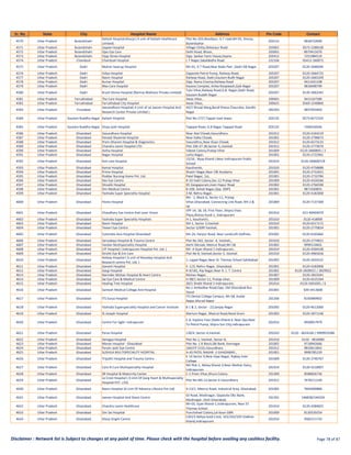 MDIndia Health Insurance TPA Hospital List | ManipalCigna | PDF
