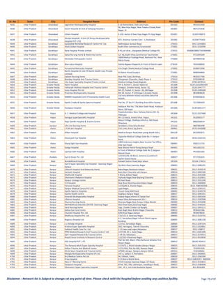 MDIndia Health Insurance TPA Hospital List | ManipalCigna | PDF