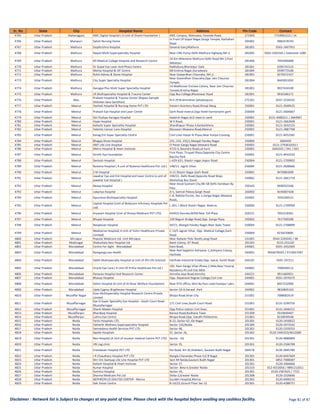 MDIndia Health Insurance TPA Hospital List | ManipalCigna | PDF
