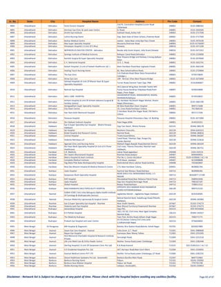 MDIndia Health Insurance TPA Hospital List | ManipalCigna | PDF
