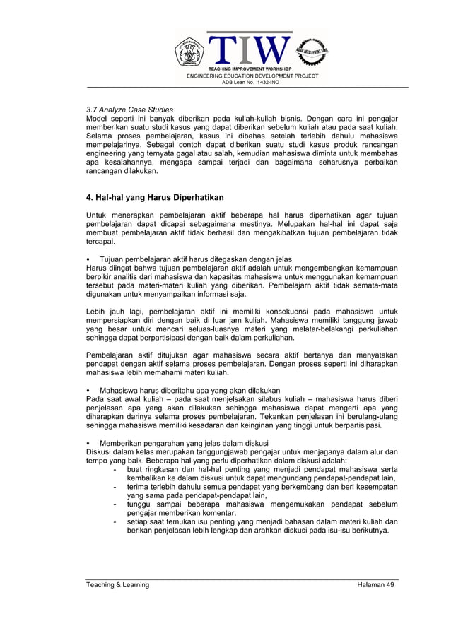 Belajar Aktif (Active Learning) | PDF