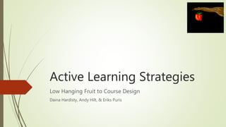 Active Learning Strategies | PPTX | Education