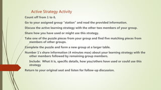 Active Learning Strategies | PPTX | Education