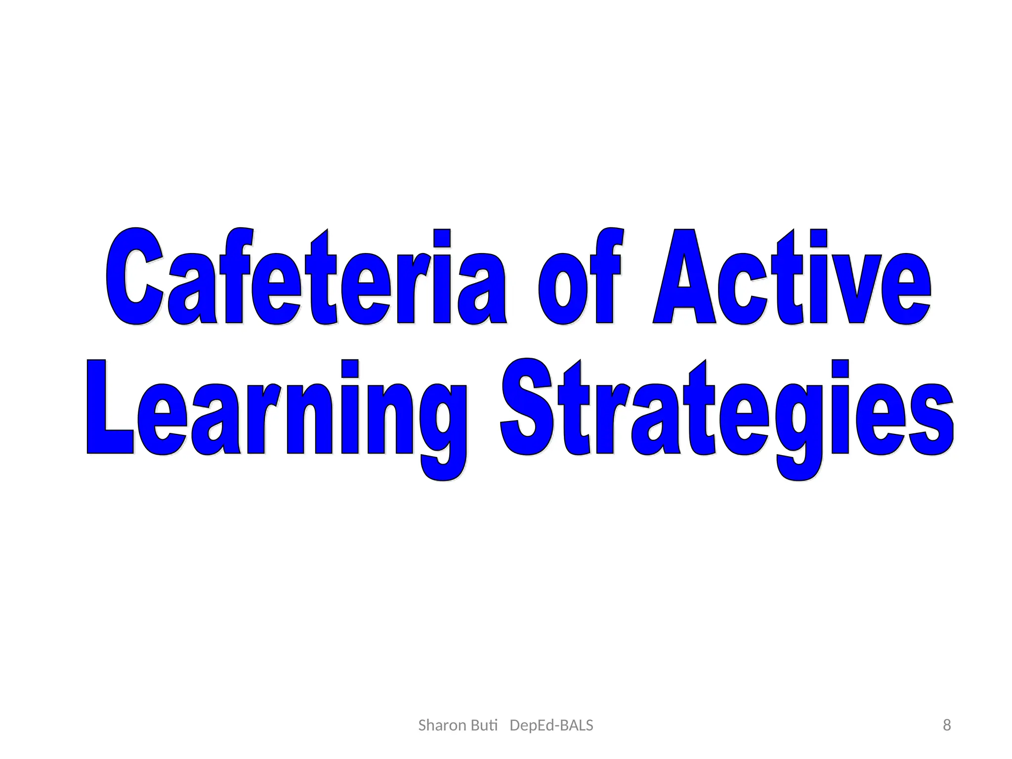 Presentation- Active Learning Strategies | PPT